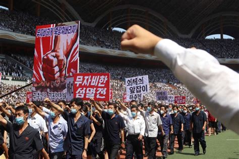 北韓紀念韓戰73週年 平壤逾十萬人集會嗆聲美國 中央社 Nownews今日新聞