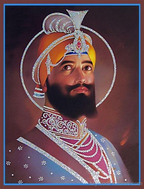 Glitter Image Of Guru Gobind Singh Ji