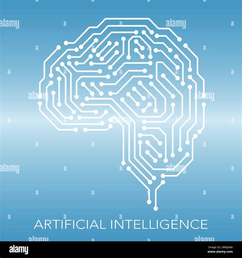 artificial intelligence vector concept illustration with an abstract