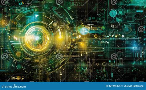 A Digital Interface Displaying Layers Of Encrypted Data And Security Protocols With Intricate