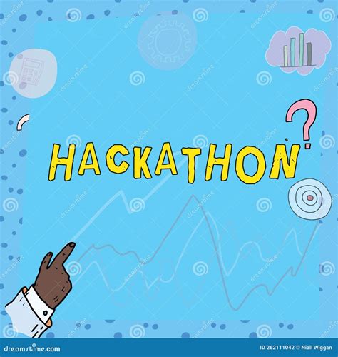 Conceptual Display Hackathon Internet Concept Event Where Large Number Of People Engage In