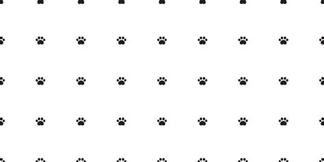 개 발 원활한 패턴 고양이 발자국 곰 벡터 프랑스 불독 새끼 고양이 만화 고립 타일 배경 반복 벽지 스카프 낙서 일러스트 디자인 강아지 뼈다귀에 대한 스톡 벡터 아트 및