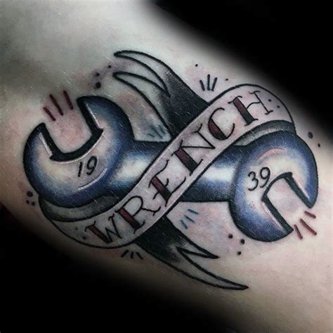 60 Wrench Tattoo Designs For Men