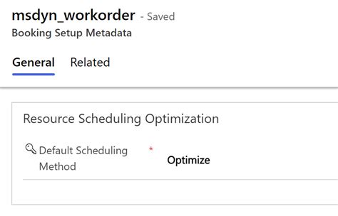 Configure Resource Scheduling Optimization Dynamics 365 Field Service