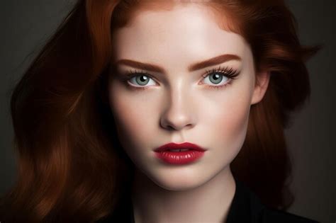 Premium Photo Close Up Model Posing In Studio