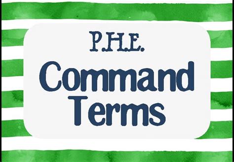 Ib Myp Command Terms For Phe By A Crucial Week Tpt
