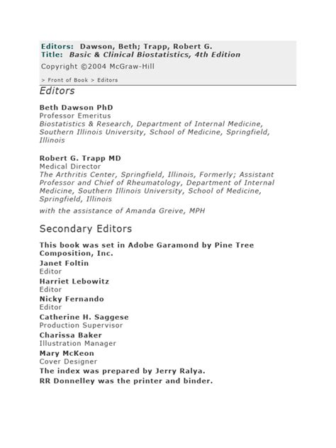 Basic And Clinical Biostatistics Pdf Evidence Based Medicine Medical Diagnosis