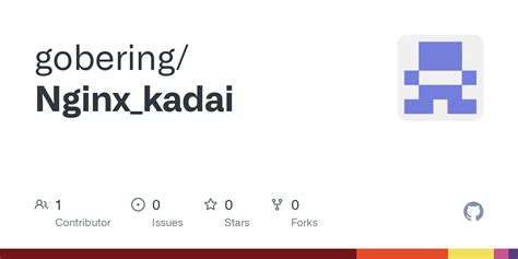 Github Gobering Nginx Kadai