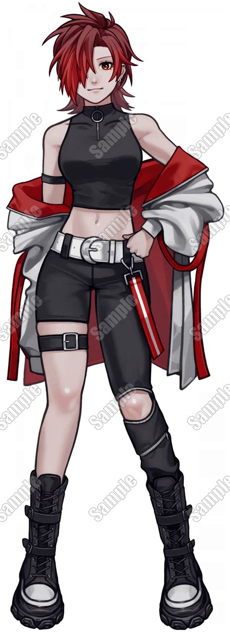 adopt005 表情8種スポーティで活発な女性 表情差分8種 キャラクター つなぐ