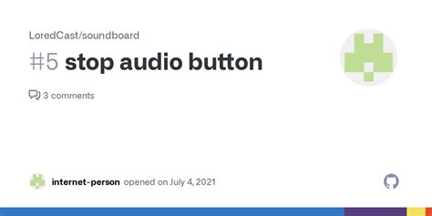Stop Audio Button Issue LoredCast Soundboard GitHub