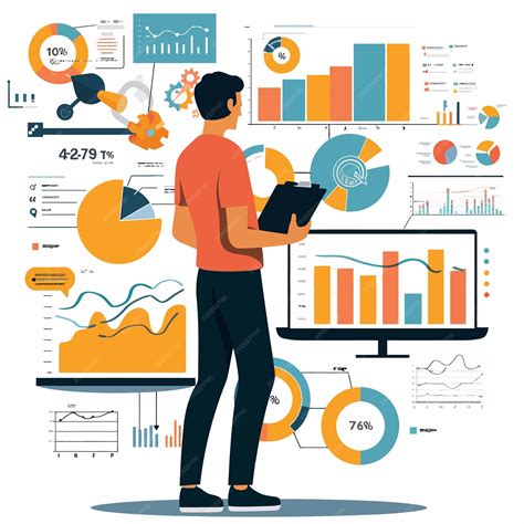 Premium Vector Business Analytics Vector Illustration