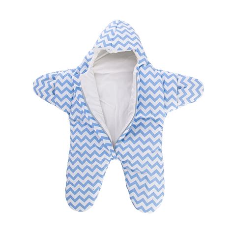 Детское одеяло Теплый детский спальный мешок Морская звезда фланелевая пеленка для