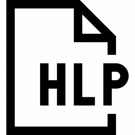 Document File Hlp Icon Download On Iconfinder