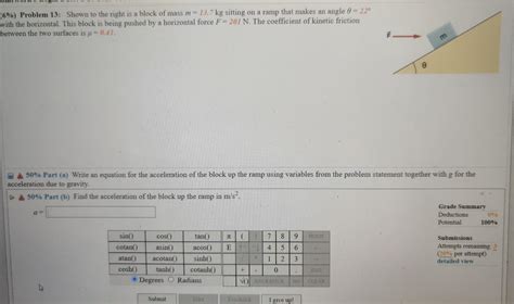 Solved 6 Problem 13 Shown To The Right Is A Block Of Chegg