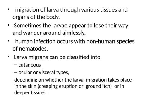 6 Larva Migranspptx It Can Be Used To Medical Issues Ppt
