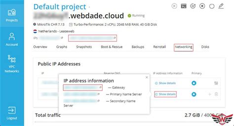نصب میکروتیک بر روی سرور مجازی وب داده
