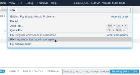 Javascript Eslint Fast Way To Solve Irregular Whitespace Not Allowed Stack Overflow