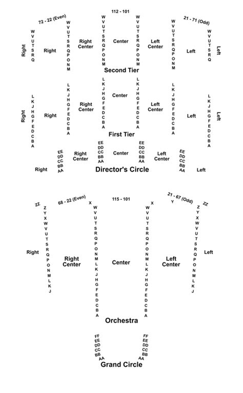 Wicked Seating Chart For Benedum Theater Pittsburgh