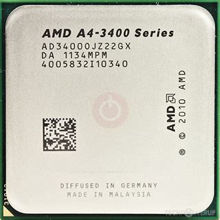 AMD A4-3400 Specs | TechPowerUp CPU Database
