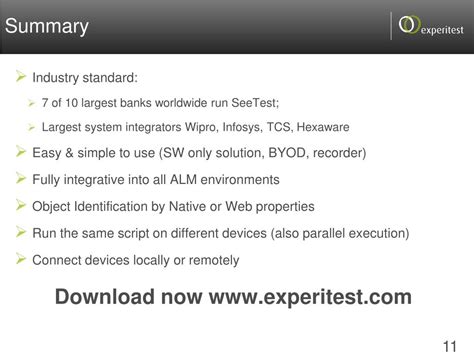 Ppt Seetest Automation Powerpoint Presentation Free Download Id