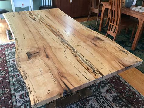 Spalted Maple Live Edge Dining Table Artofit