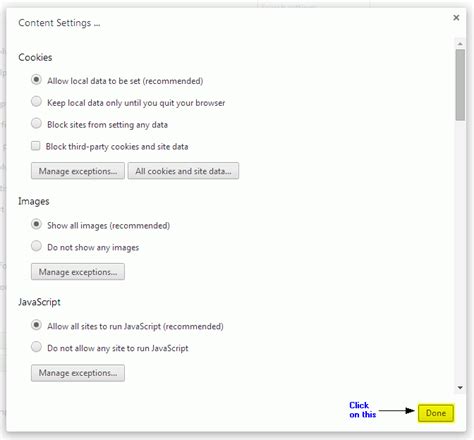 Enable Pop Ups In System