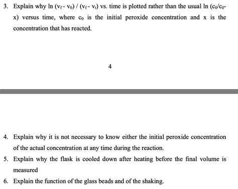 Solved These Are Questions On Decomposition Of H O Lab Chegg Com