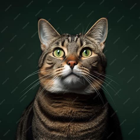 Premium Ai Image Fat Cat Portrait Illustration Of A Cute Fat Tabby