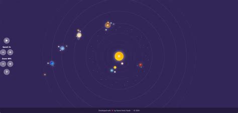 🌌 Interactive Solar System 🚀 Excited To Share A Fun Project Using