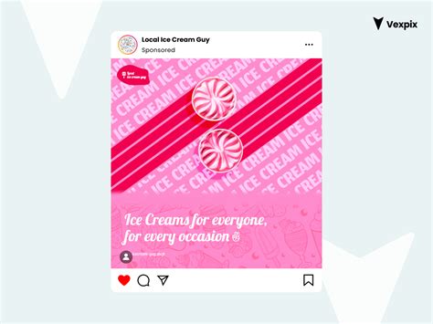 Ice Cream Social Media Poster By Venkata Sai On Dribbble
