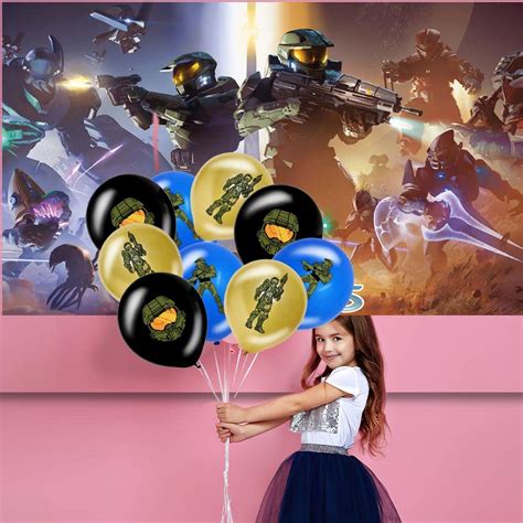 The Master Chief Birthday Party Supplies Chieftain Game Shooting Game Theme Birthday Party