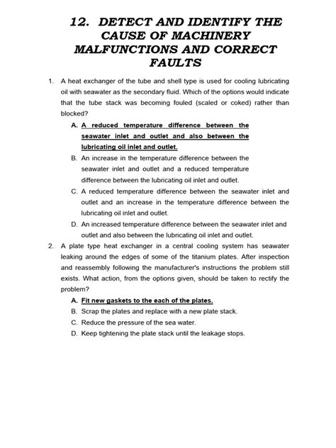 Detect And Indentity The Cause Of Machinery Ma 1 Pdf Piston Diesel Engine