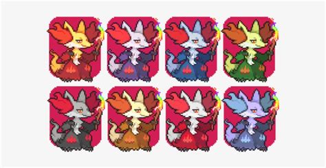 Download Transparent Delphox Alternate Colors Snivy Sprite Super Smash Bros Crusade PNGkit