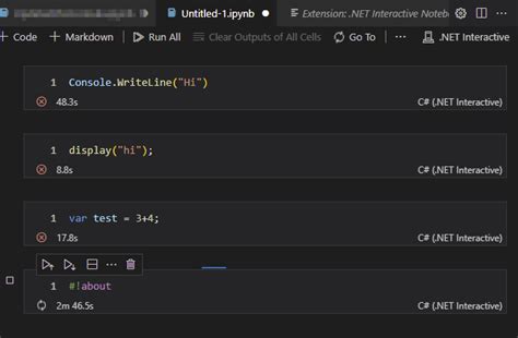 Extension Completely Stopped Running Notebooks Issue 2236 Dotnet