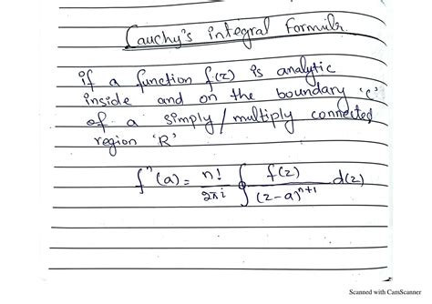 Solution Cauchy Integral Formula Studypool