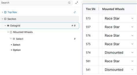 Adding Select Input As A Custom Column In Datagrid How Do I Weweb