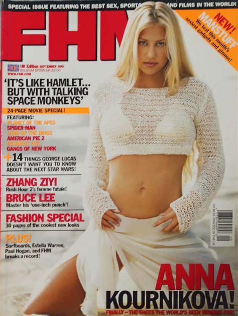 Fhm Magazine Anna Kournikova Zhang Ziyi Estella Warren