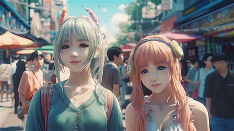 Premium AI Image Illustration Of Samesex Couples In Twodimensional Style Cartoon