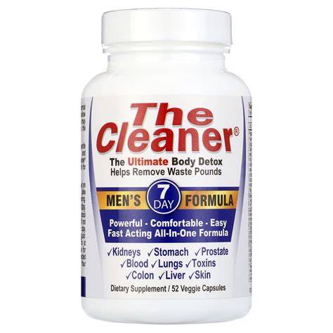 The Cleaner 7day Mens Formula Detox Full Body Internal Cleansing
