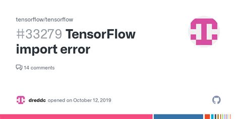 Tensorflow Import Error · Issue 33279 · Tensorflowtensorflow · Github
