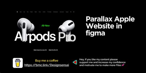 apple parallax website figma
