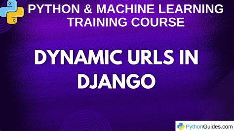 Creating A Dynamic Url In Django Django Framework Django Tutorial Youtube