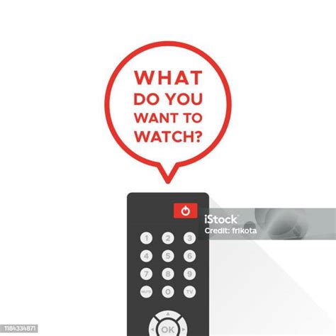 긴 그림자와 Tv 리모컨 텍스트와 연설 거품 당신은 무엇을보고 싶어 벡터 일러스트레이션 플랫 디자인 개인화에 대한 스톡 벡터 아트 및 기타 이미지 Istock