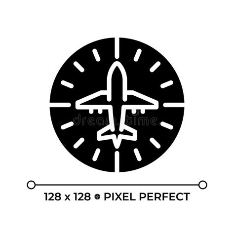 Heading Indicator Black Glyph Icon Stock Vector Illustration Of Equipment Flat 341703896