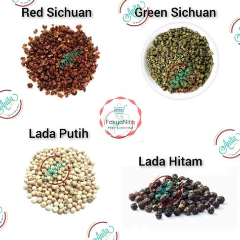 Jual LADA MERICA 25GR SICHUAN PEPPERCORN RED GREEN MERAH HIJAU SECHUAN SZECHUAN ANDALIMAN