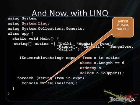 Ppt Using Linq With Net Compact Framework Powerpoint Presentation Free Download Id588352