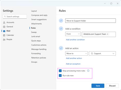 How To Create Email Rules In New Outlook And Web