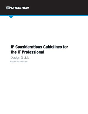 Fillable Online Design Guide IP Considerations Guidelines For The IT Professional Design Guide