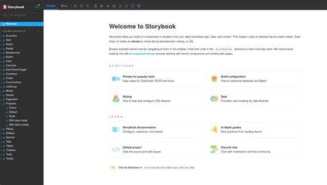 improve the welcome page in the storybook · issue 174 · themesberg flowbite react · github