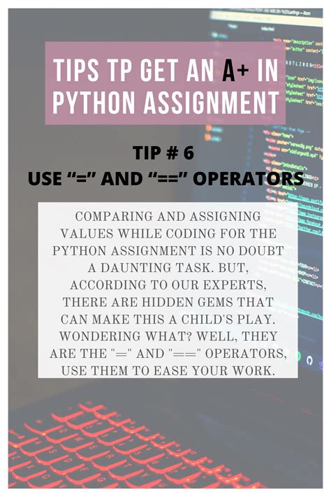 Tips For Excelling In Python Assignments